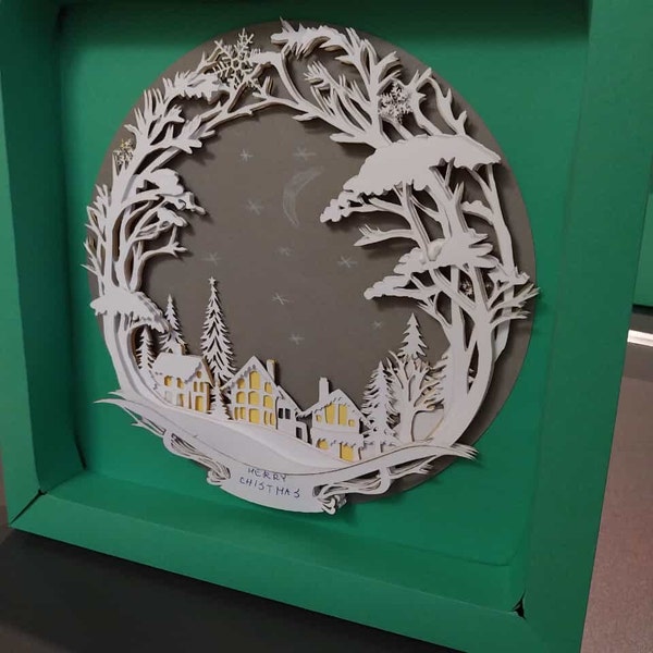9x9 Shadow Box Frame SVG Template: Cricut & Silhouette (PDF Tutorial ...