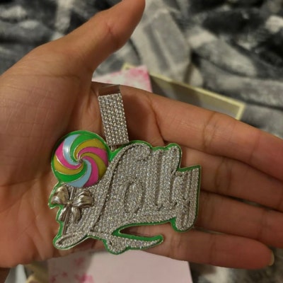 Custom BMF Pendant, Iced Out Pendant, Huge Three Letter Pendant ...