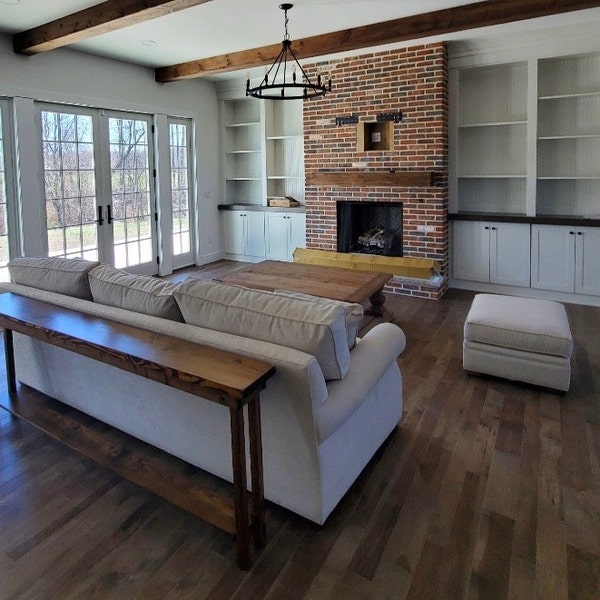 Handmade 84" Console Table Extra Narrow Sofa Table Entryway Hallway ...