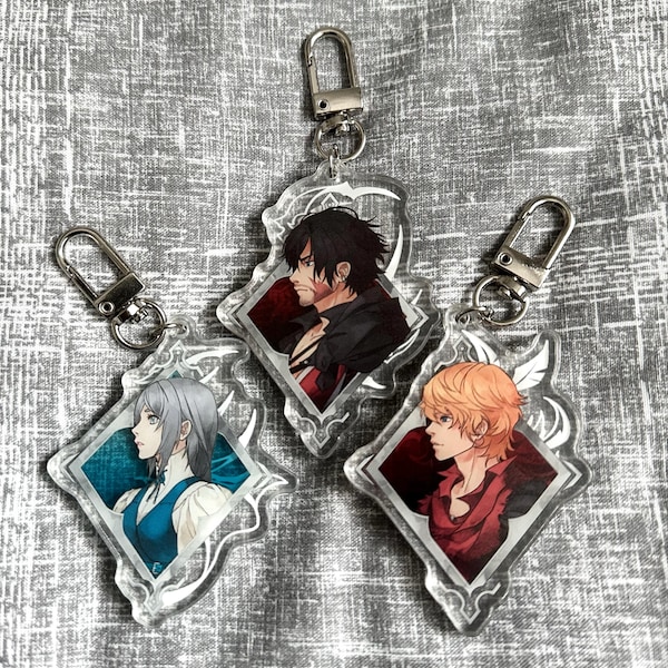 FF16 Clive Jill Cid Joshua 3d Acrylic Charms - Etsy