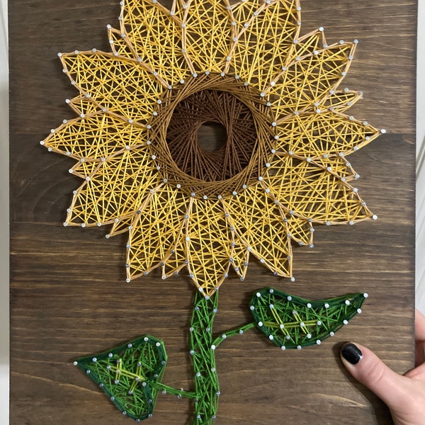 Sunflower String Art Craft Kit: Create Your Own Floral Wall Art - Perfect for Beginners, Adults ...