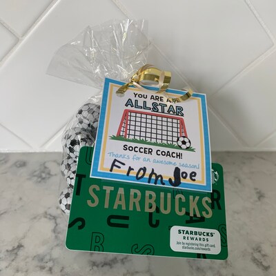 Soccer Coach Thank You Tags sports - Etsy