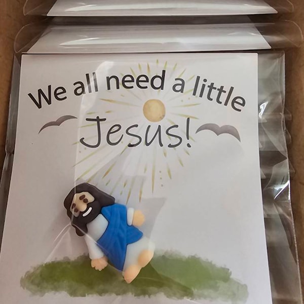 Little Jesus Pocket Cards for Church Party Favors, Bible Study ...