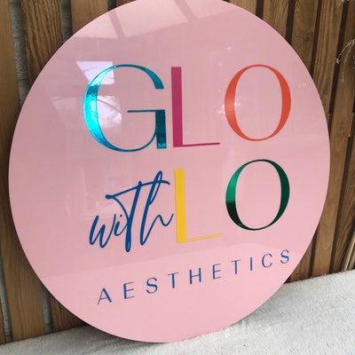 Acrylic Business Sign Logo, Brand Logo Sign - Etsy UK