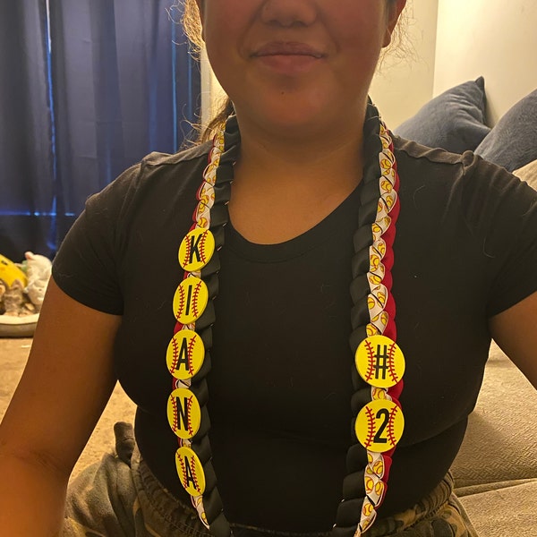 Softball Leis (senior Night, Graduation) - Etsy