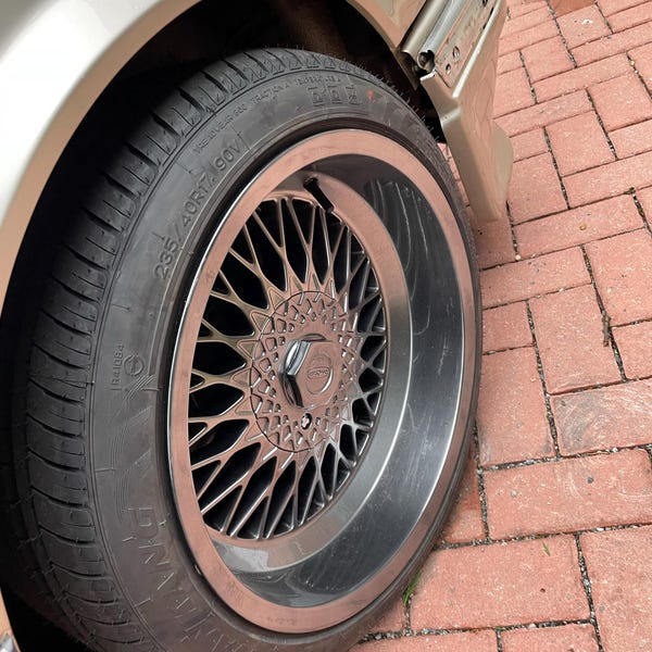 1x Light Alloy Rim Silver BBS RZ Styling 5 BMW E30 4x100 7jx15h2 Et:24 ...