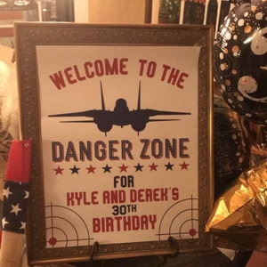 High Flying Ace Aviator welcome to the Danger Zone 16 X 20 CUSTOM ...