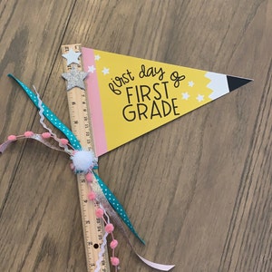 First & Last Day of School Flags Last Day of School Flag Preschool 6th ...