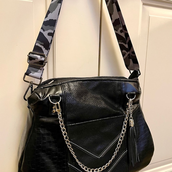Zoe Satchel Handbag Purse PDF Sewing Pattern, Tote Bag, Faux Leather ...