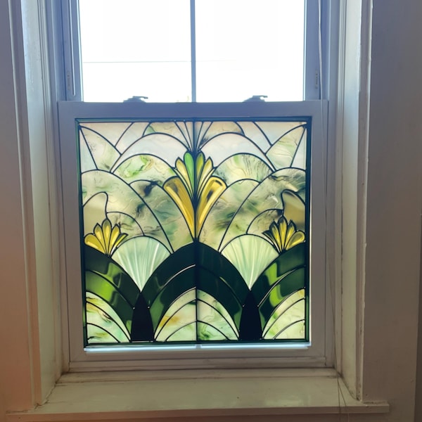Art Deco Window Film, Privacy Window Film, Window Film, Decorative ...