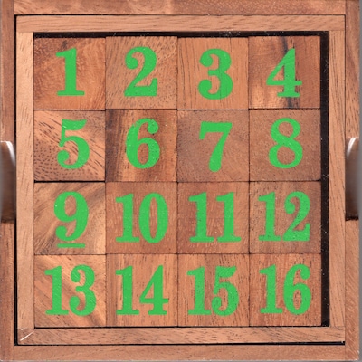 Slide 15 Wood Puzzle, Brain Teaser, Wood Brain Teaser, Wooden Brain ...