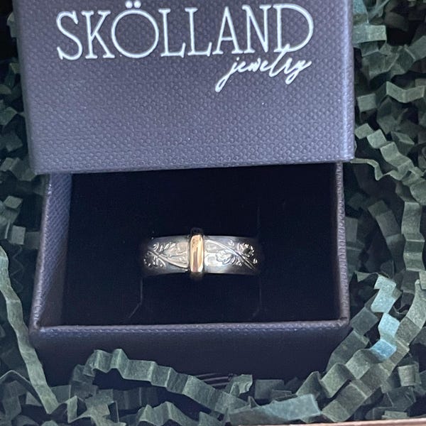 Leaves on the Ridge Ring ©-outlander Inspired Band With Leaves and ...