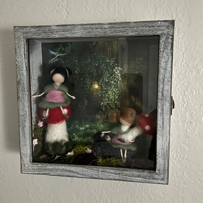 Needle Felt Little Girl Advent Spiral, Waldorf Inspired, Winter Nature ...