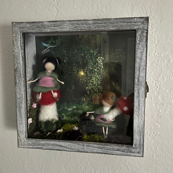 Needle Felt Fall Nature Table Waldorf Inspired With Lady Fall and 2 ...