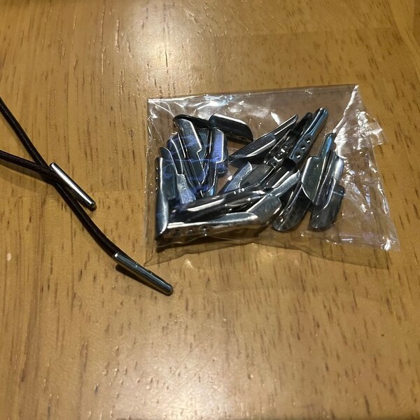 Finding - 20 Pcs Silver Metal Fold Over Crimp Head Clips for 2mm Round ...