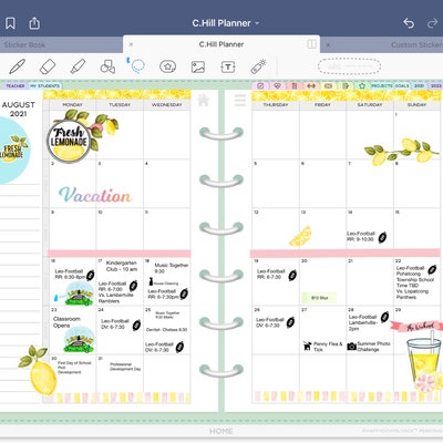 Coffee Planner Girl Digital Planner Stickers Goodnotes iPad - Etsy