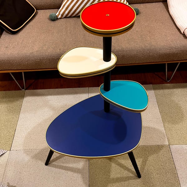 Flower Table / Plant Stand Blue Tango – Design 60s - Etsy