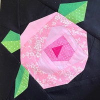 Rose Foundation Paper Piecing Pattern - Etsy Canada