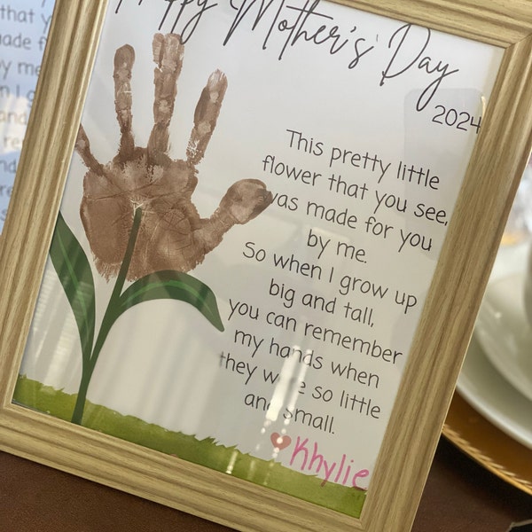 Mother's Day Handprint Craft Printable | Mother's Day Craft | Instant ...