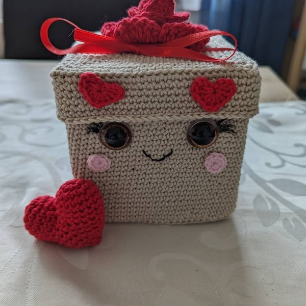 Sweetheart Gift Box Crochet Pattern: Charming DIY Love Box, Mother's ...