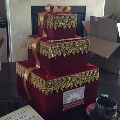 Indian Wedding Card Box-any Colors - Etsy