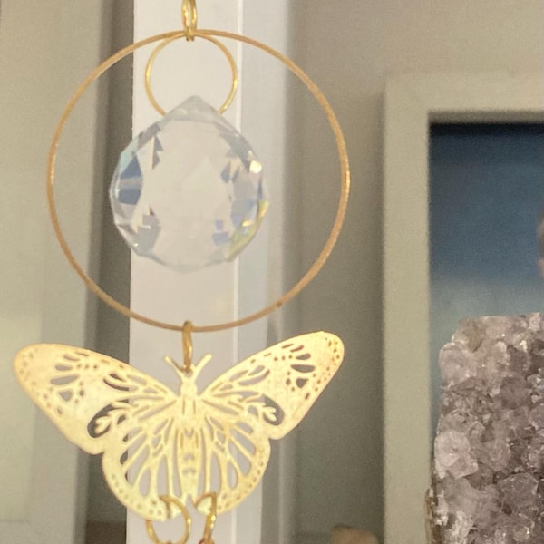 Crystal Suncatcher | Room Decor, Window Decal, Summer Light, Rainbow ...
