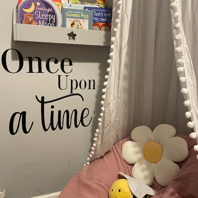Once Upon A Time Wall Sticker Decal Vinyl Stencil Word Quote DIY Vinyl ...