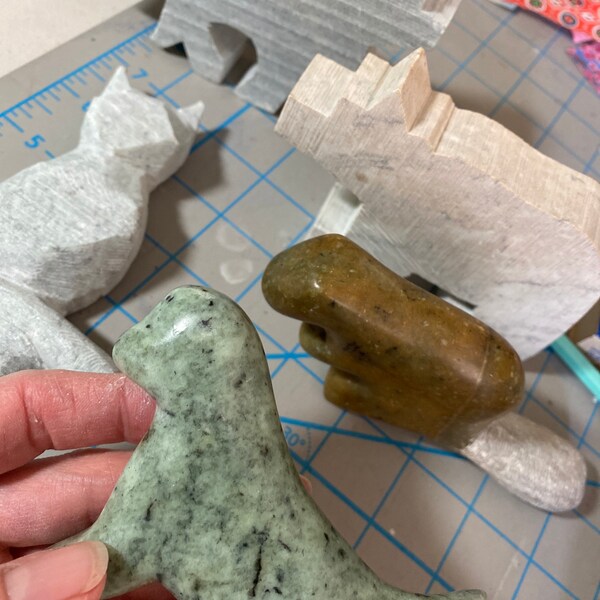 Soapstone Animal Carving Pack: Educational Kids DIY Craft (5 Piece) - Etsy