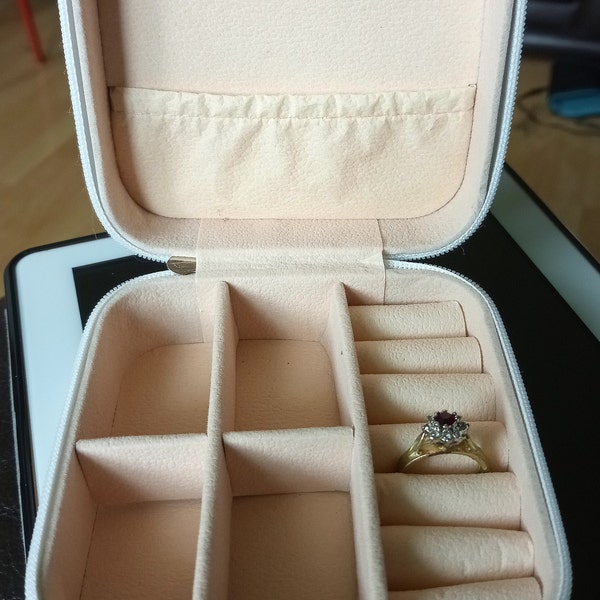 Personalized Velvet Jewelry Box,initials & Name Travel Jewelry Case ...