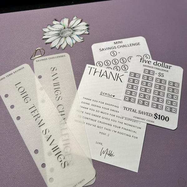 A6 1K, 2K, 3K, 4K, 5K, 6K, 10K 12 Months Savings Challenge Envelopes - Etsy