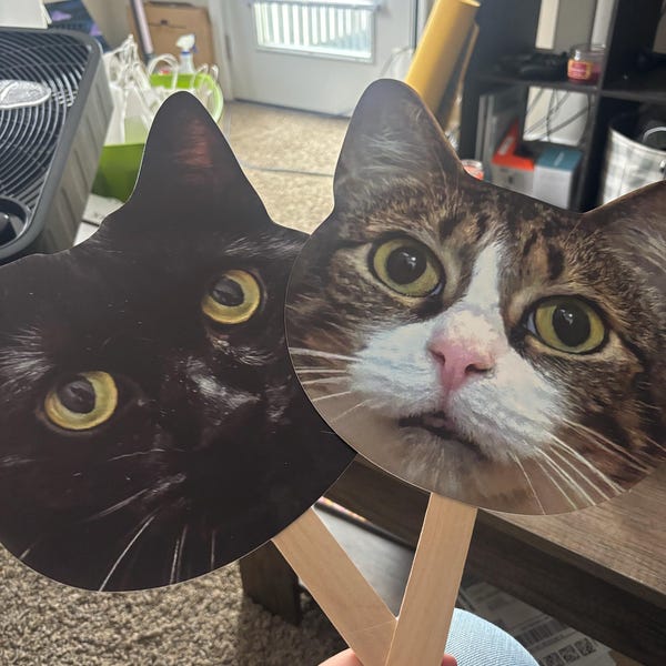 Custom Pet Head on a Stick Personalized Pet Portrait Prop for Parties ...