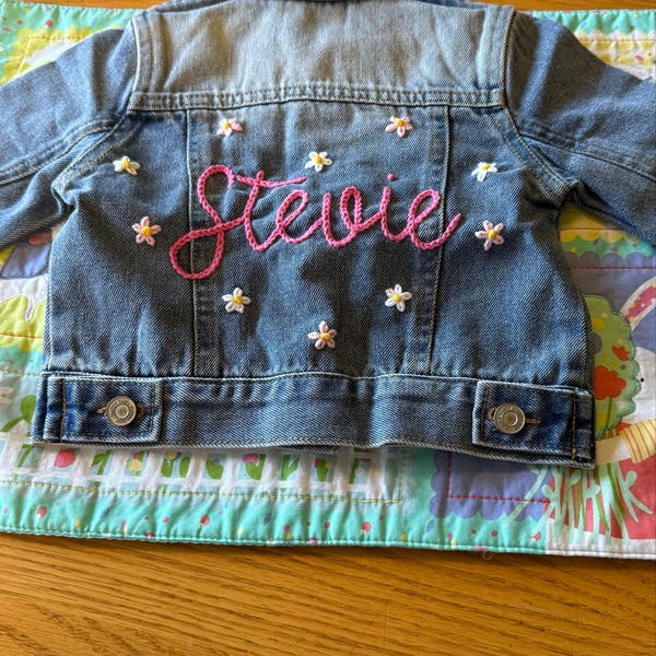 Personalized Baby Denim Jacket – Custom Toddler Name Jacket, Perfect ...
