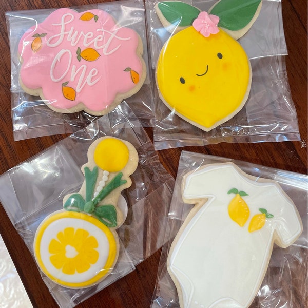 Lemon First Birthday Cookies, Sweet One Cookies - Etsy