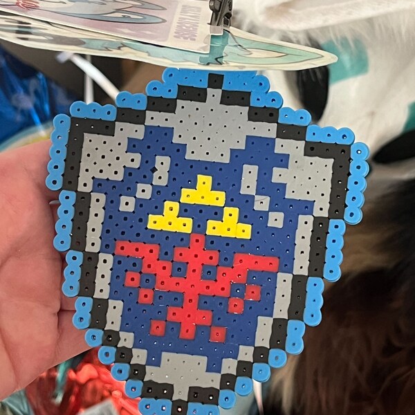 Legend of Zelda Perler Bead Shield - Etsy