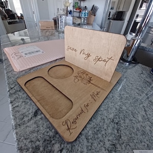 CUSTOM MESSAGE Book Stand Personalized Wooden Book Stand Book Mark Book ...