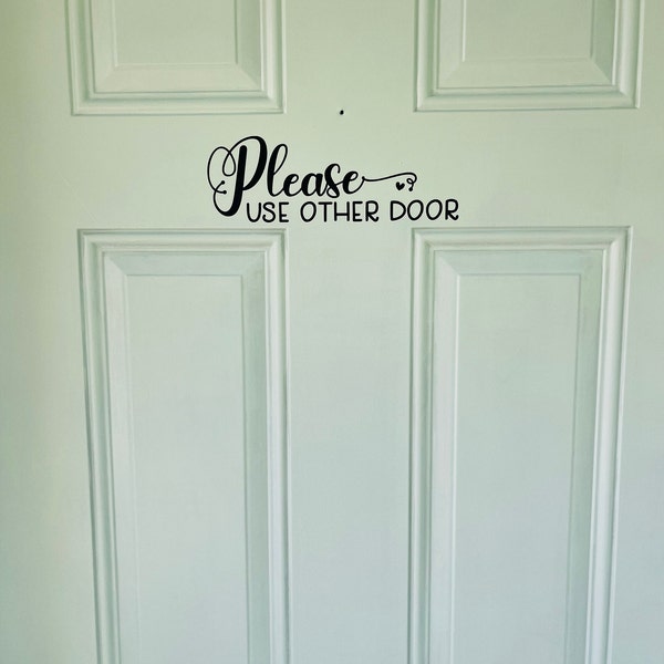 Please Use Other Door Vinyl Decal -use Other Door Vinyl Sticker -use ...