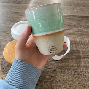 Handmade Ceramic Keep Cup/tumbler blue and White Made in Melbourne ...