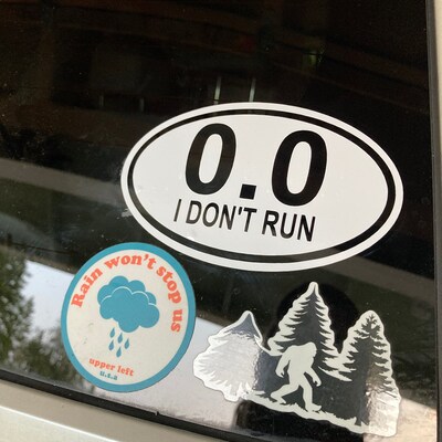 0.0 I DON'T RUN Marathon Decal Free Shipping - Etsy