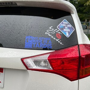 My Other Ride is A Tardis Vinyl Decal Tardis Bumper Sticker Dr Who ...