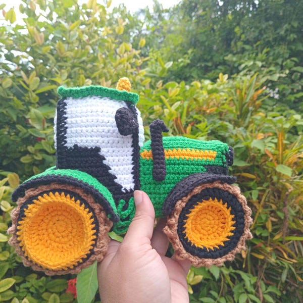Toota's Tractor Crochet Pattern - Etsy