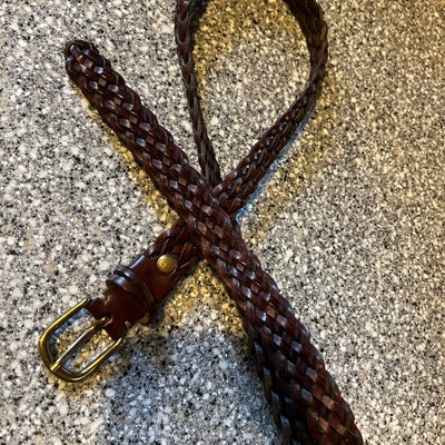Womens Skinny Belt, Leather Skinny Braided Belt Gold Buckle Woven ...