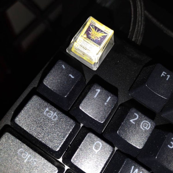 Miniature Holo Pokemon Card Keycaps - Jungle Set - Etsy