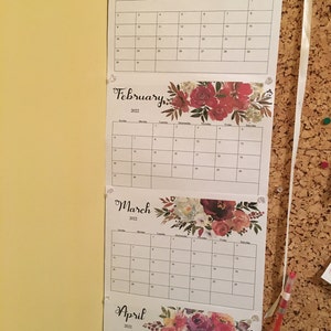 Perpetual Calendar Printable, Birthday Anniversary Annual Botanical ...