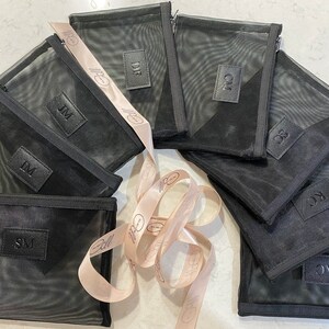 Personalised Monogrammed Transparent Mesh Pouch Mesh - Etsy Australia