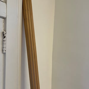 2pcs of 1-3/8 Diameter Unfinished Reeded Wood Curtain Drapery Rod, 48 ...