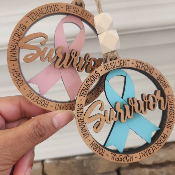 Cancer Awareness Ornament/cancer Fighter Ornament/cancer Hope Ornament ...