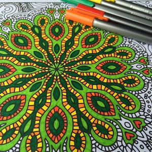 Adult Coloring Book Art Therapy Volume 2 Printable PDF Coloring Book ...