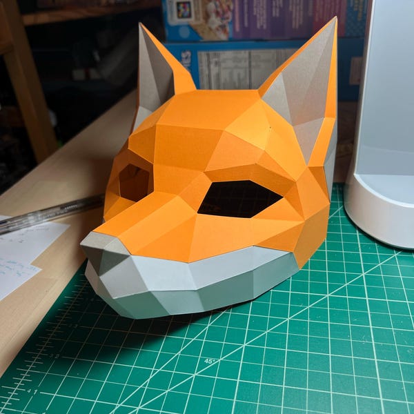 Pepper Low Poly Papercraft PDF Template Paper Food Fruits Vegetables ...
