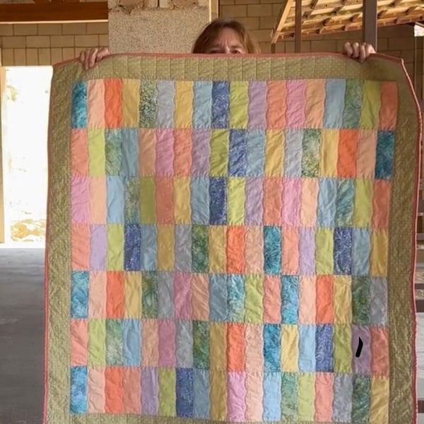 Jelly Roll Rag Quilt 2 Pattern Tutorial, Easy to Make, Pdf - Etsy