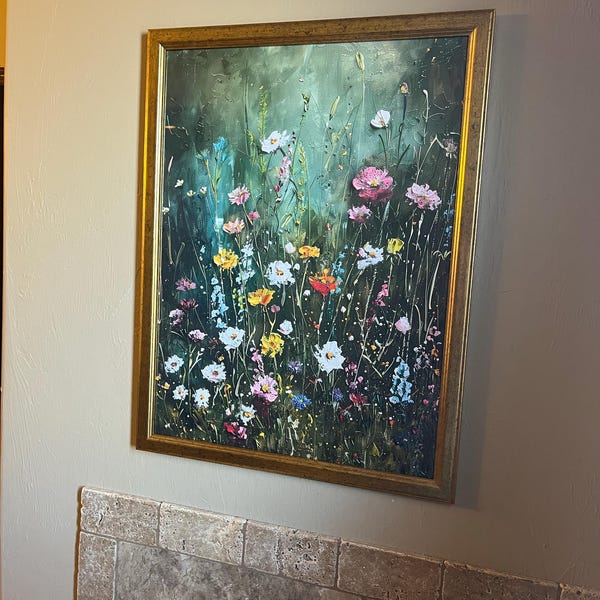 Vintage Matte Oil Painting Poster, Printed Oil Painting Art Poster ...